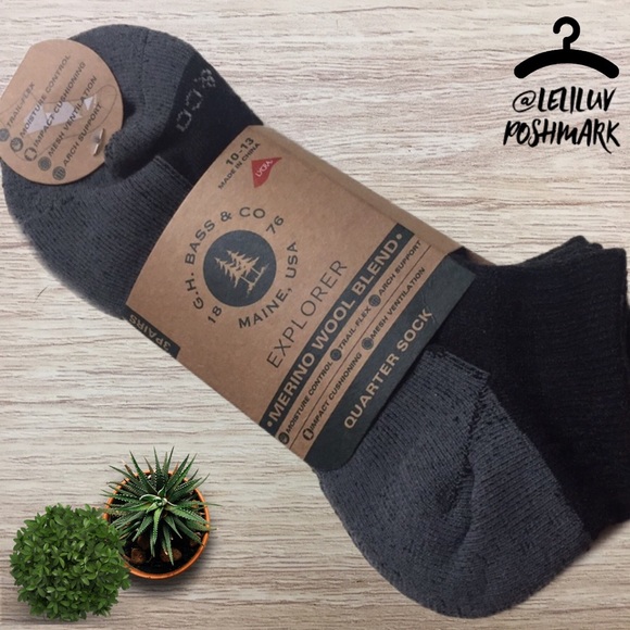 G.H. Bass & Co. | Underwear & Socks | Gh Bass Merino Wool Blend Quarter ...